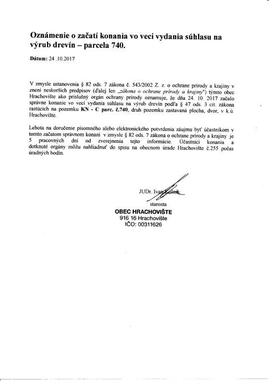 Úradná tabuľa - Obec Hrachovište Úradná tabuľa - Obec Hrachovište